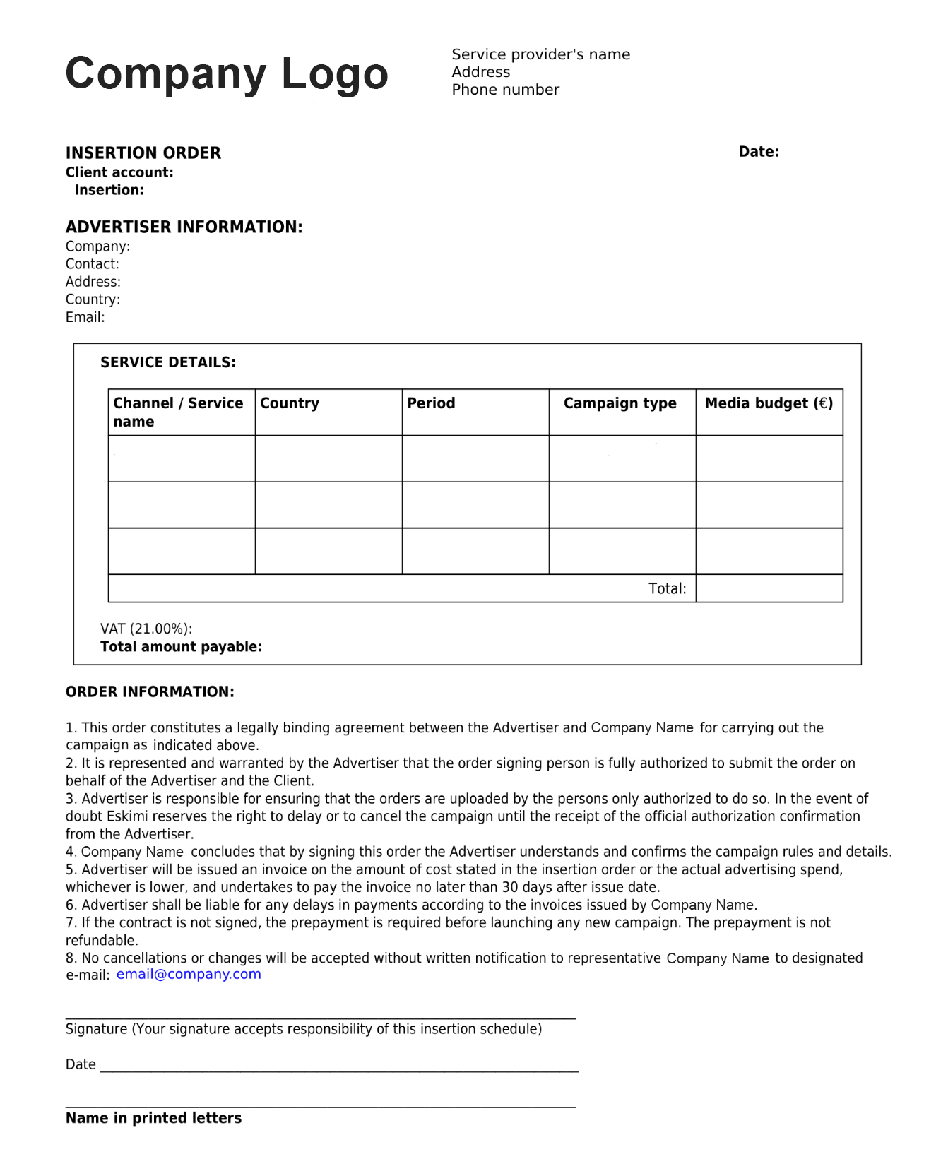 What is an Insertion Order (IO)? Benefits, Tips & Template